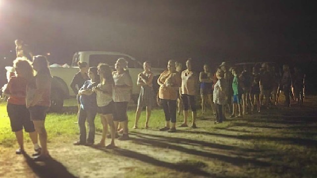 doing laundry at night