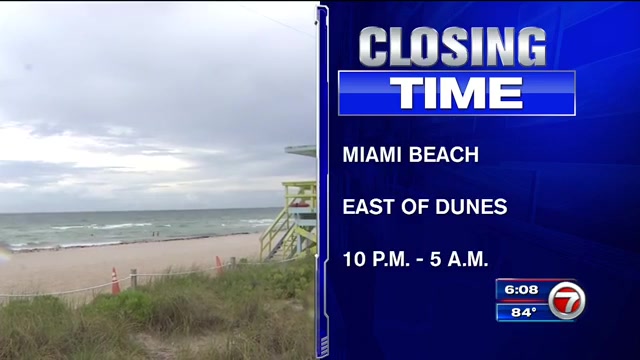 Miami Beach officials approve new closing time for beaches - WSVN 7News ...
