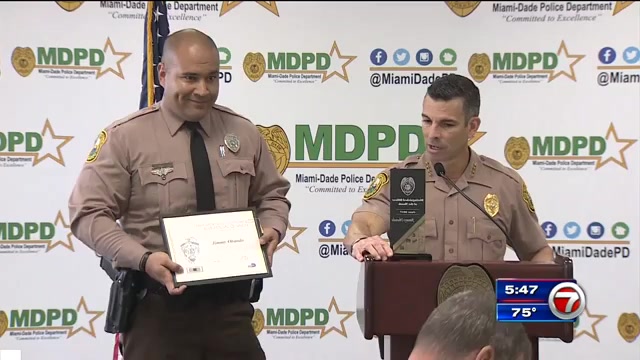 Miami-Dade Police officers honored for valor in community - WSVN 7News ...