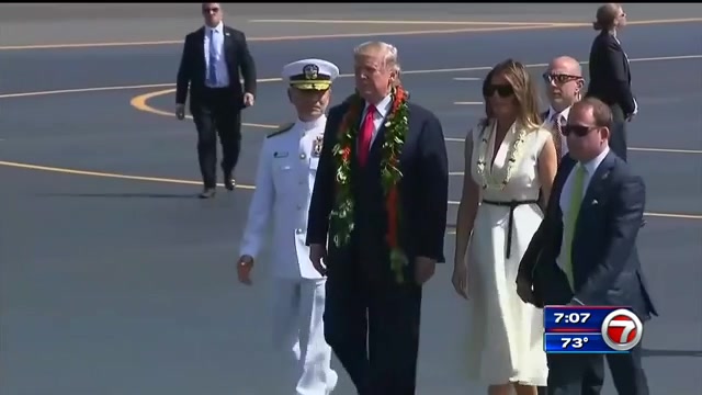 On eve of Asia trip, Trump pays visit to Pearl Harbor – WSVN 7News ...