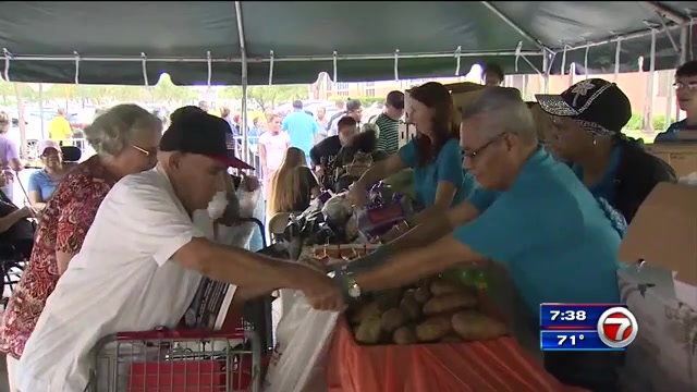 Event brings free food to South Florida families in need - WSVN 7News ...