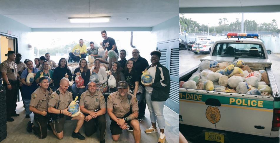 Miami Killian High students donate 150 turkeys to families in need ...