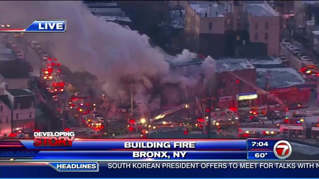 Firefighters battle Bronx building fire; 16 hurt, 4 critical - WSVN ...
