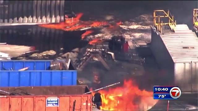 Officials: 5 missing, fire out after Oklahoma rig explosion - WSVN ...