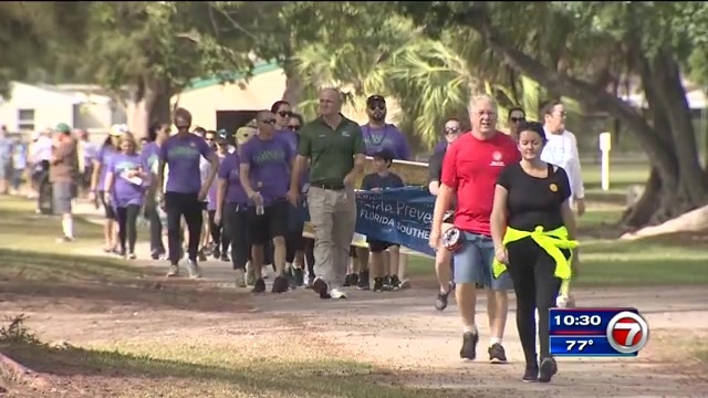 Community walk for suicide prevention foundation held at Tropical Park ...