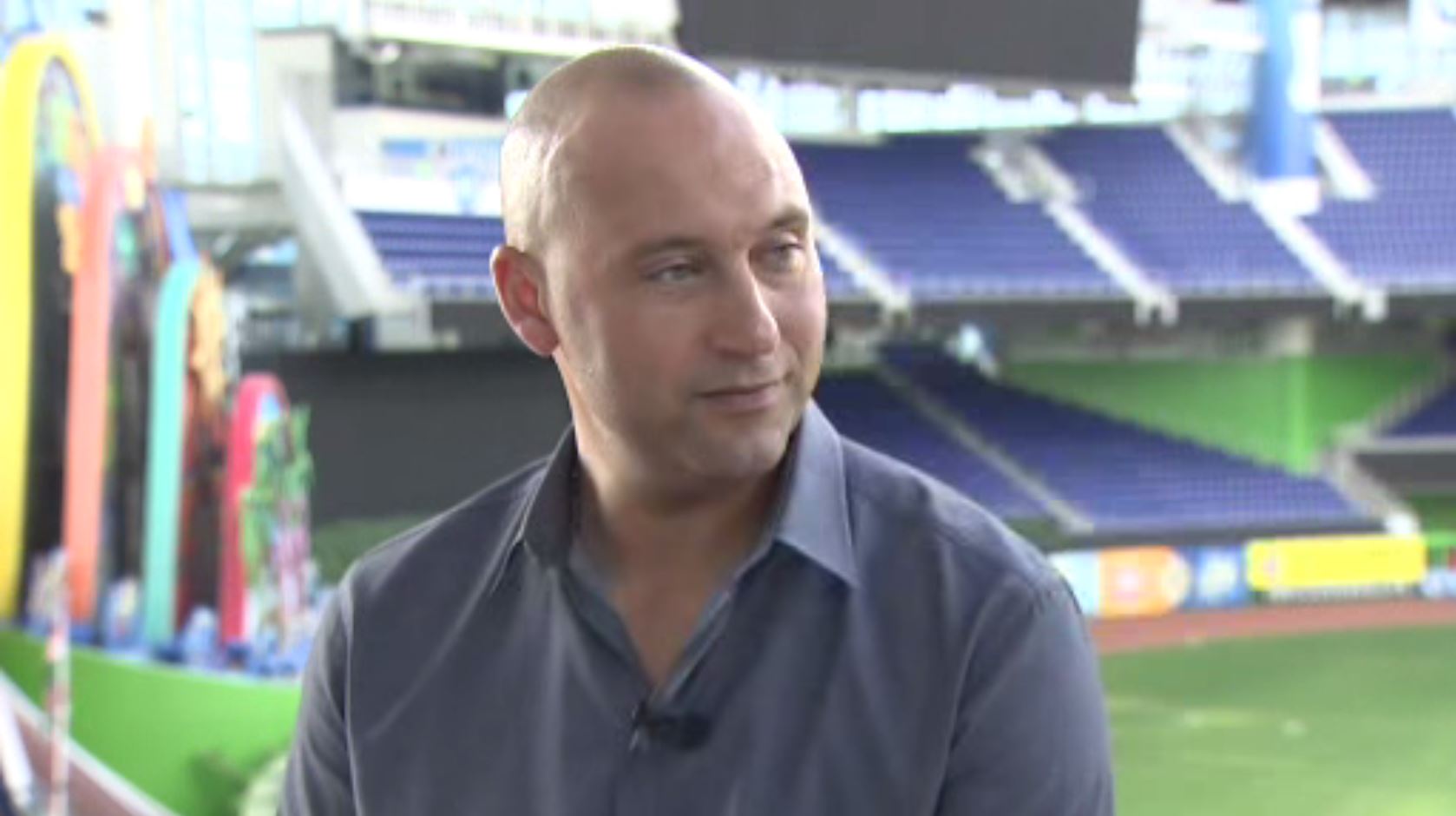 Derek Jeter may be stuck with Marlins’ home run sculpture - WSVN 7News ...