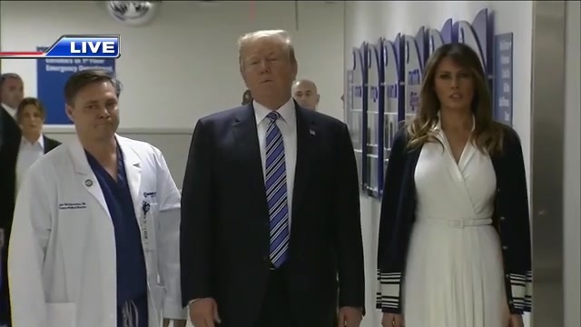 Trump visits Florida hospital to thank medical personnel - WSVN 7News ...
