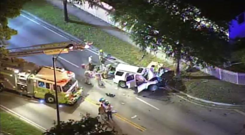 1 dead, 4 hospitalized after car hits tree in North Miami - WSVN 7News ...