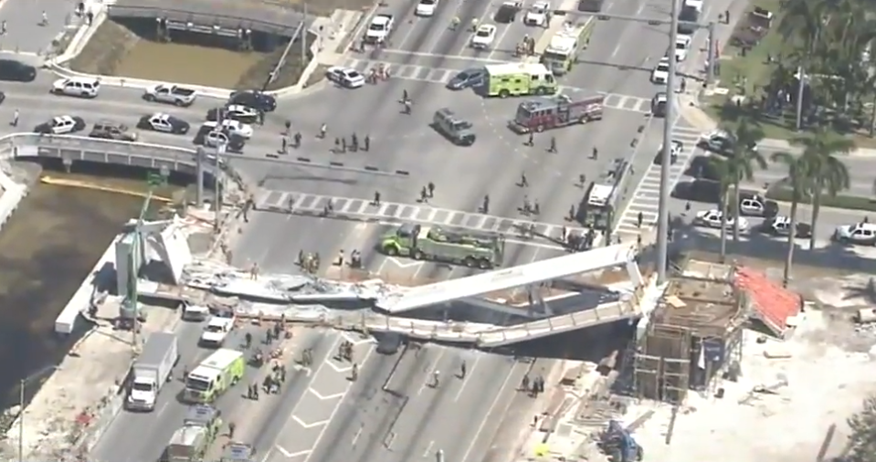 Officials Find Probable Cause In Fiu Pedestrian Bridge Collapse Wsvn 7news Miami News