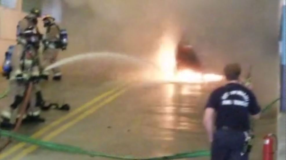BMW catches fire in Shops at Midtown parking garage - WSVN 7News ...