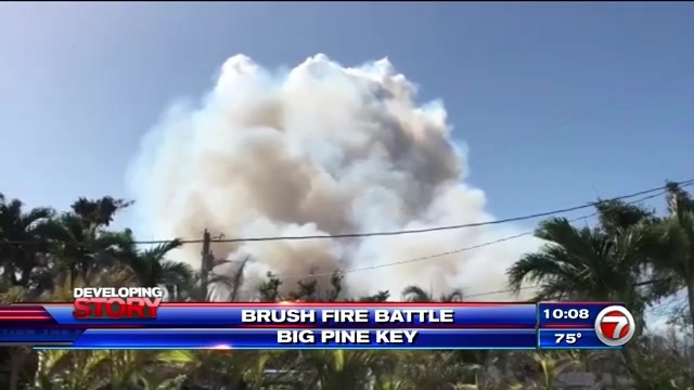 Home, garage destroyed after brush fire sparks in Big Pine Key; 100 ...