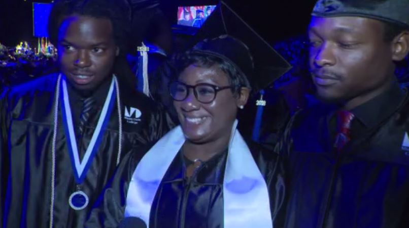 Mother, son, nephew walk across stage in MDC graduation - WSVN 7News ...