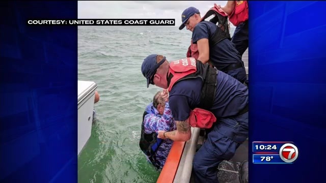 Coast Guard Good Samaritan Rescue 2 Boaters Off Marathon Wsvn 7news