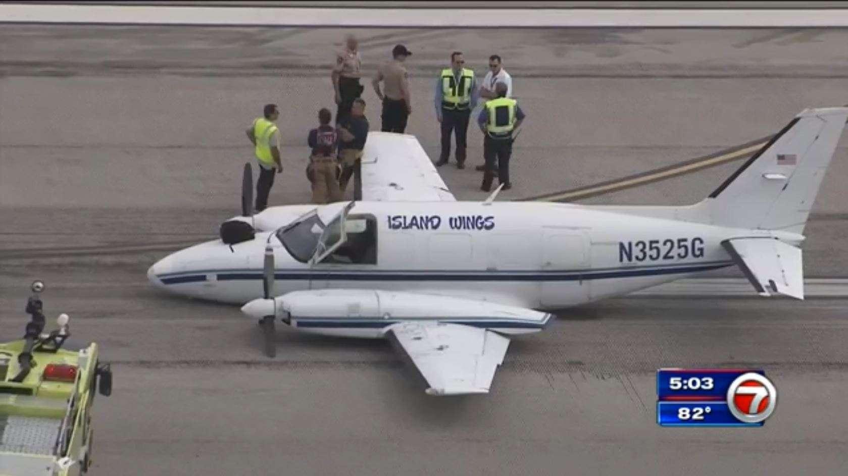 Pilot makes belly landing at Fort Lauderdale Executive Airport - WSVN ...