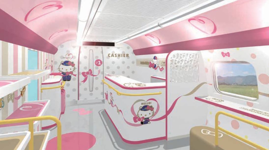 All aboard Hello Kitty: Pink bullet train debuts in Japan - WSVN 7News ...
