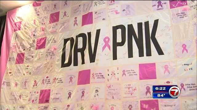 AutoNation kicks off Drive Pink campaign with quilt display – WSVN ...