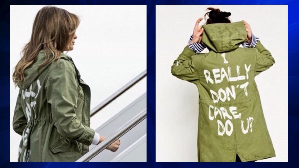First Lady causes stir on social media with choice of jacket before ...