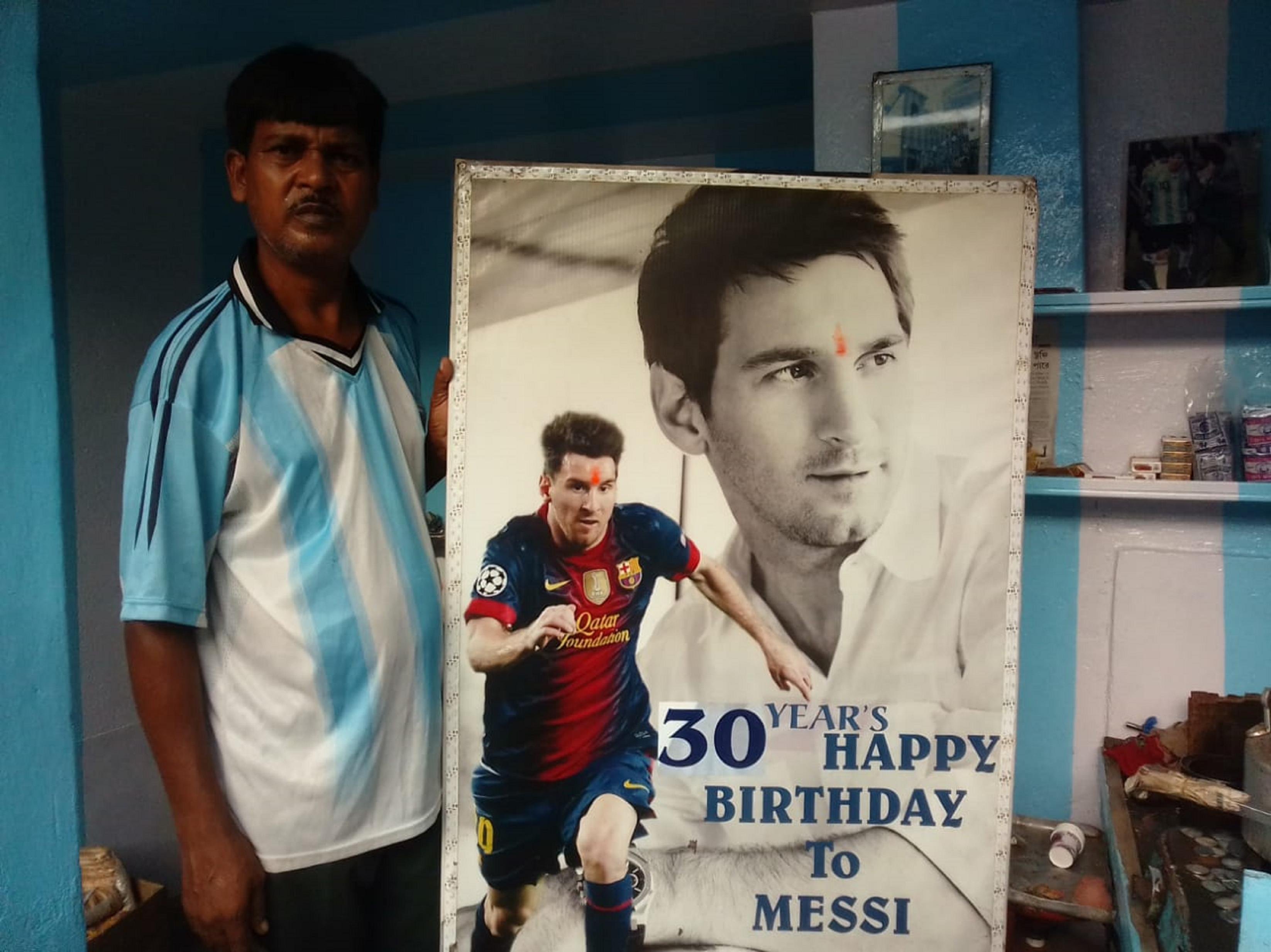 Lionel Messi: Indian tea-maker creates shrine to Argentina star - WSVN ...