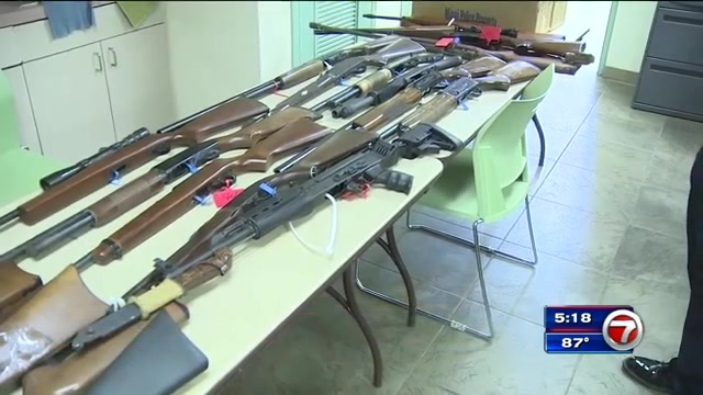 128 firearms turned in to Miami Police in gun buyback – WSVN 7News ...