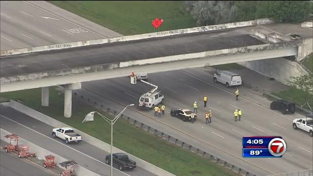 Northbound I-75 reopens near Miami Gardens Drive after truck hits ...