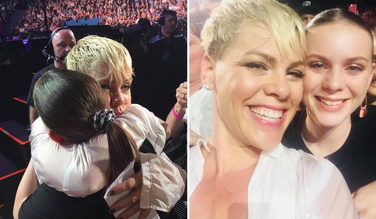 Pink stops concert to comfort grieving young fan who recently lost her ...