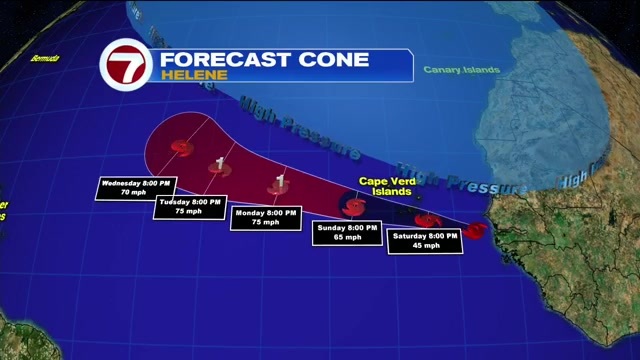 Tropical Storm Helene forms in eastern Atlantic – WSVN 7News | Miami ...