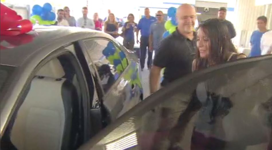 Single mother receives car through recycled rides program - WSVN 7News ...