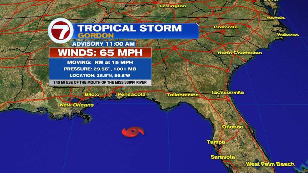 Gordon aims to hit Gulf Coast as hurricane after nightfall – WSVN 7News ...