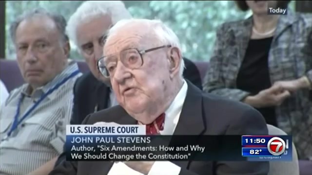 Former Supreme Court Justice John Paul Stevens dies at 99 - WSVN 7News ...