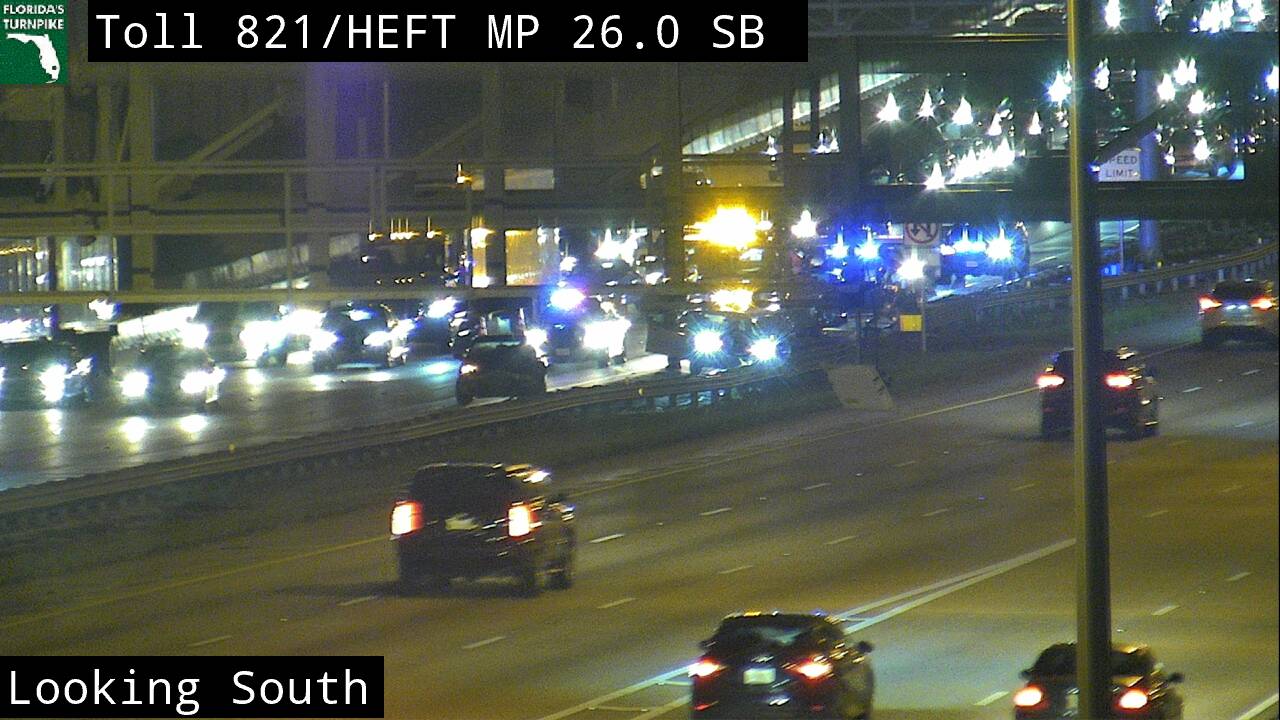 Crash temporarily blocks all northbound Florida Turnpike lanes near 836 ...