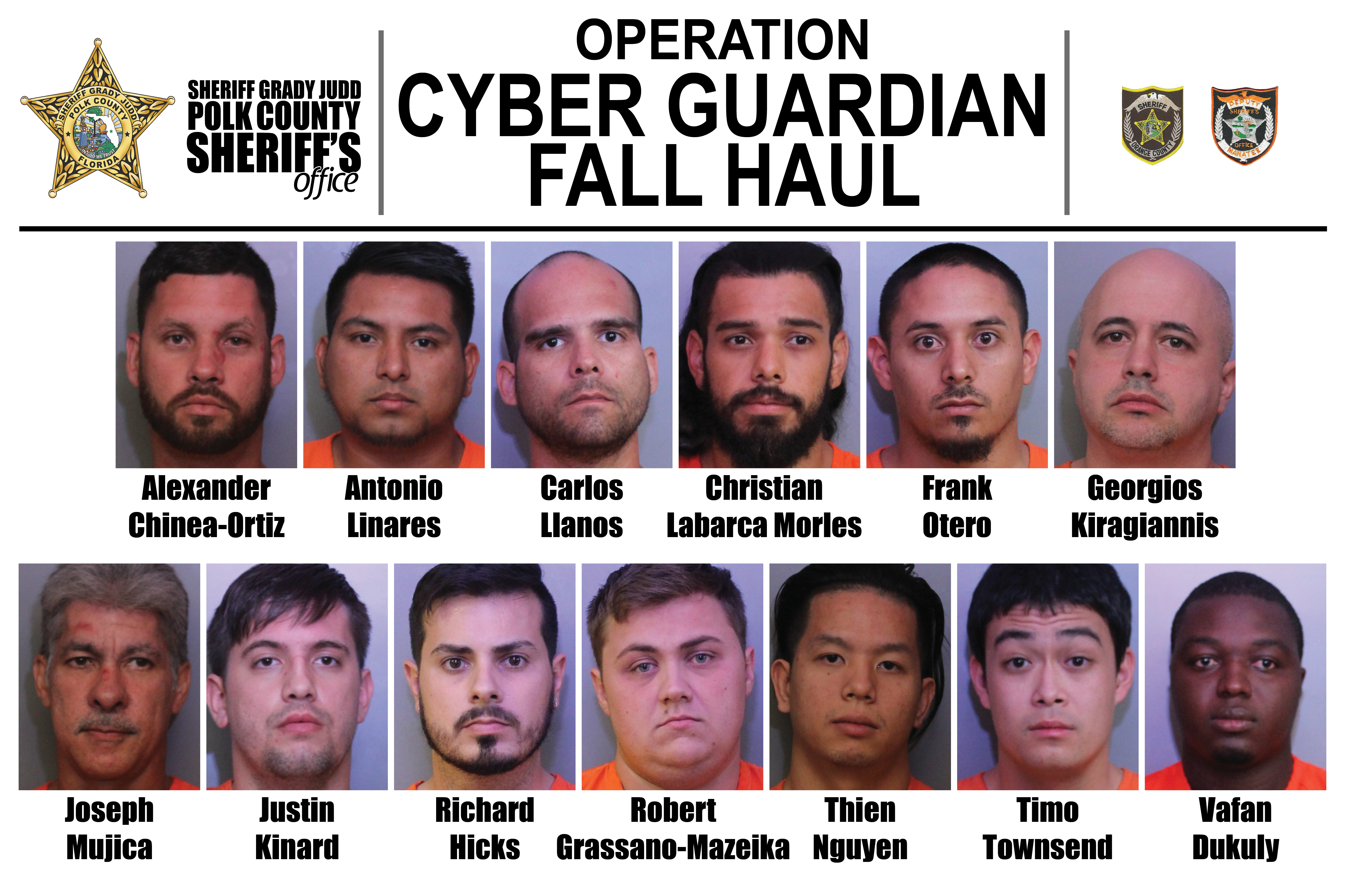 Florida sheriff arrests 13 men in online child predator operation ...
