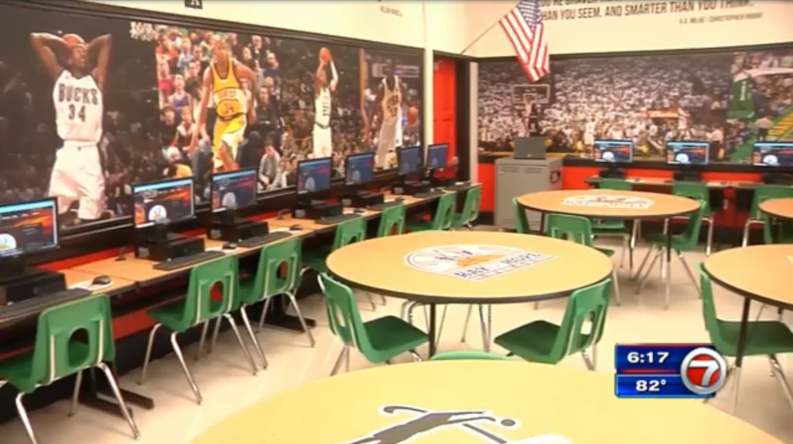 Former Miami Heat star Ray Allen gifts computer lab to school - WSVN ...