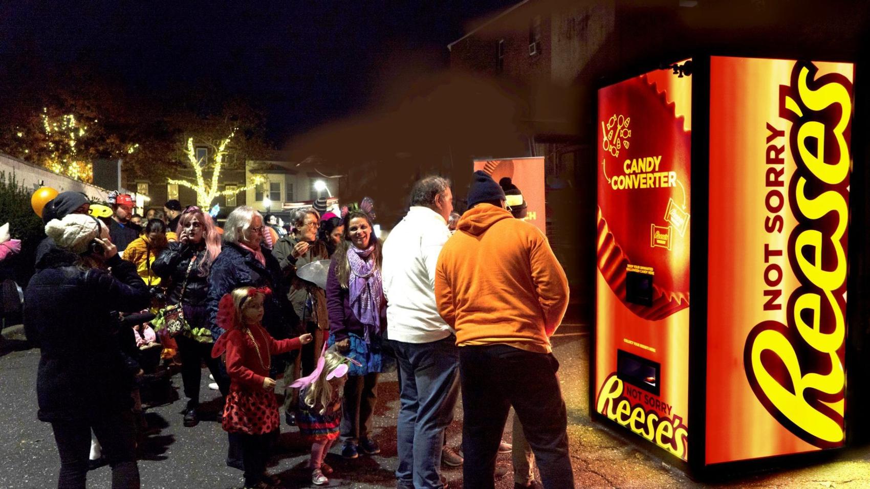 Reese’s puts out machine to trade unwanted candy for peanut butter cups ...