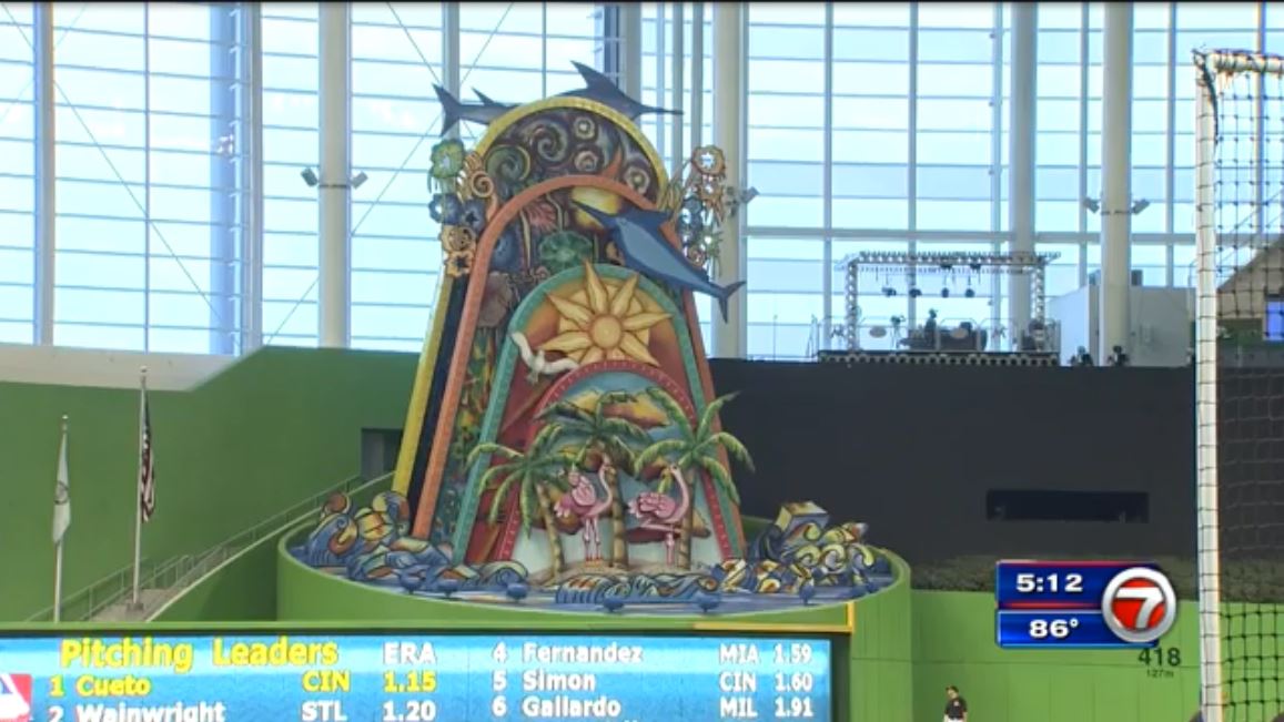 Miami-Dade grants Jeter permission to remove Marlins home run sculpture ...