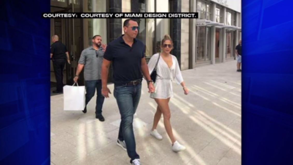 J. Lo, A-Rod seen leaving Cartier in Miami - WSVN 7News | Miami News ...