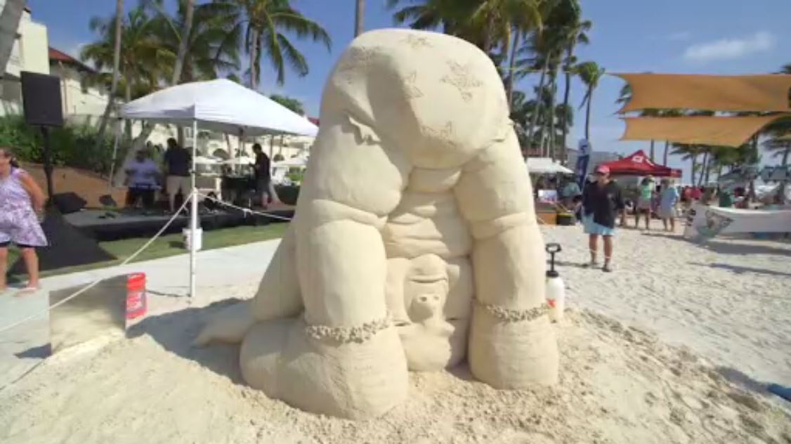 8 sculptors vie for victory at 4th International Sand Art Competition ...