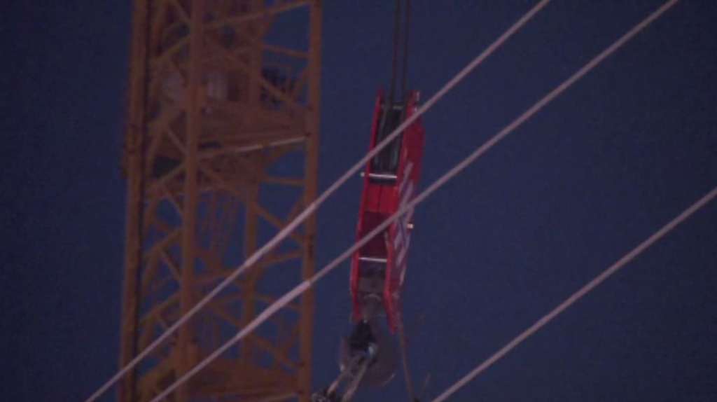 Crane comes in contact with power line knocking out power to Miami ...