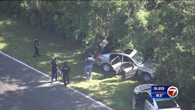 Suspect arrested after police chase ends in crash in Florida City ...