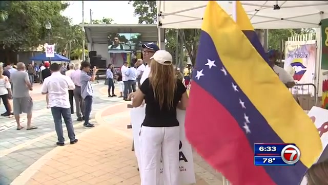 Local Venezuelan community rallies in Little Havana amid border ...