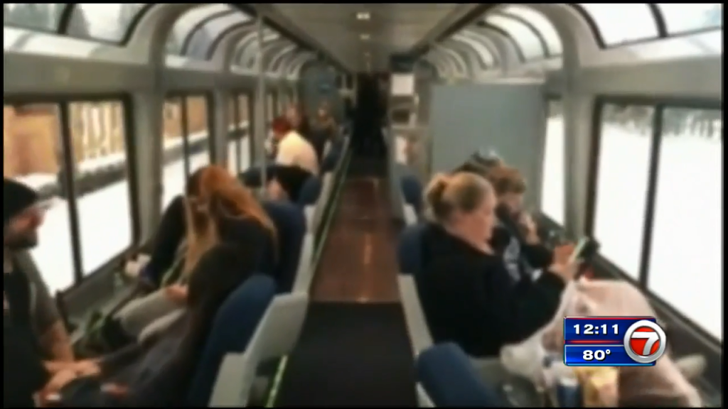 Stuck Amtrak train is on the move again – WSVN 7News | Miami News ...