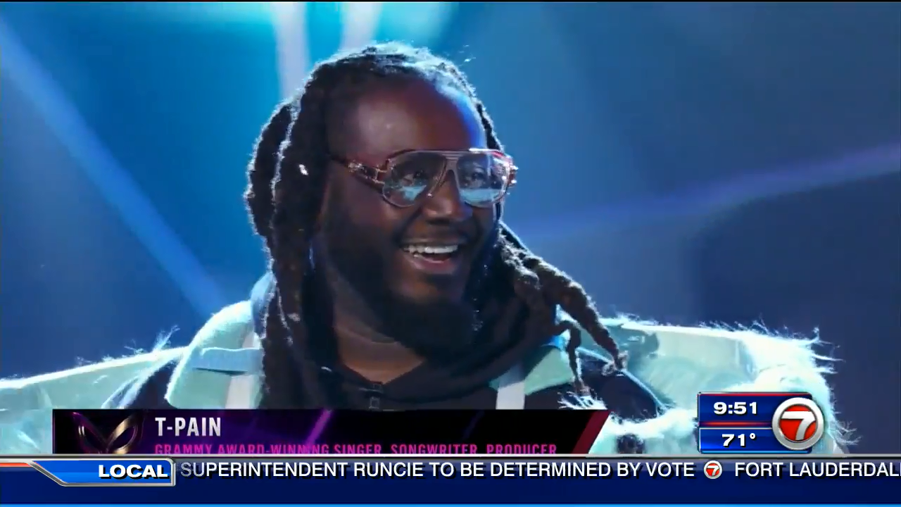 T-Pain relishes in new success following ‘Masked Singer’ win - WSVN ...