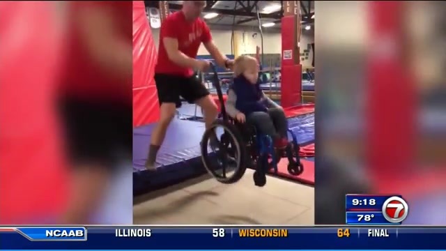 Viral video shows wheelchair-bound boy bouncing on trampoline – WSVN ...