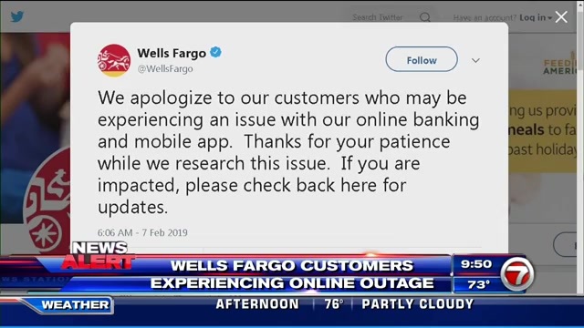 Data center smoke causes outage for Wells Fargo customers - WSVN 7News ...