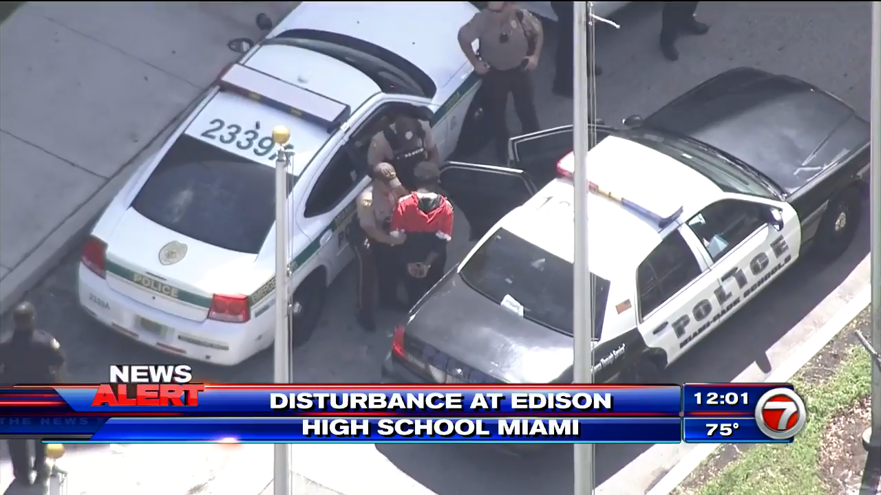 Police respond to disturbance involving two students at Miami Edison ...