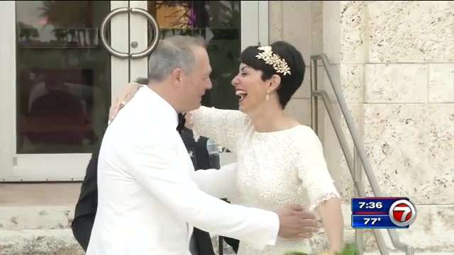 7’s Belkys Nerey weds longtime fiancé at Miami Beach museum - WSVN ...