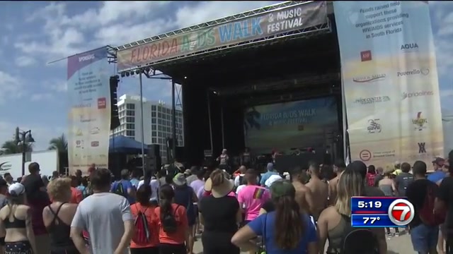Thousands take part in 14th Florida AIDS Walk in Fort Lauderdale - WSVN ...