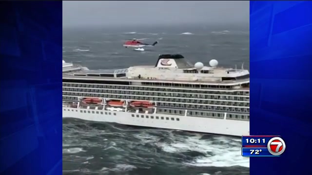 Helicopters Rescue Norway Cruise Ship Passengers Amid Storm Wsvn