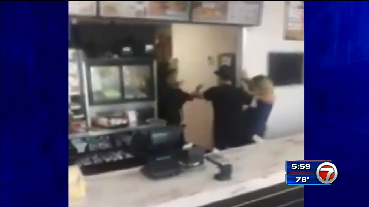 Cellphone video captures a ‘whopper’ of a fight at a Perrine Burger ...