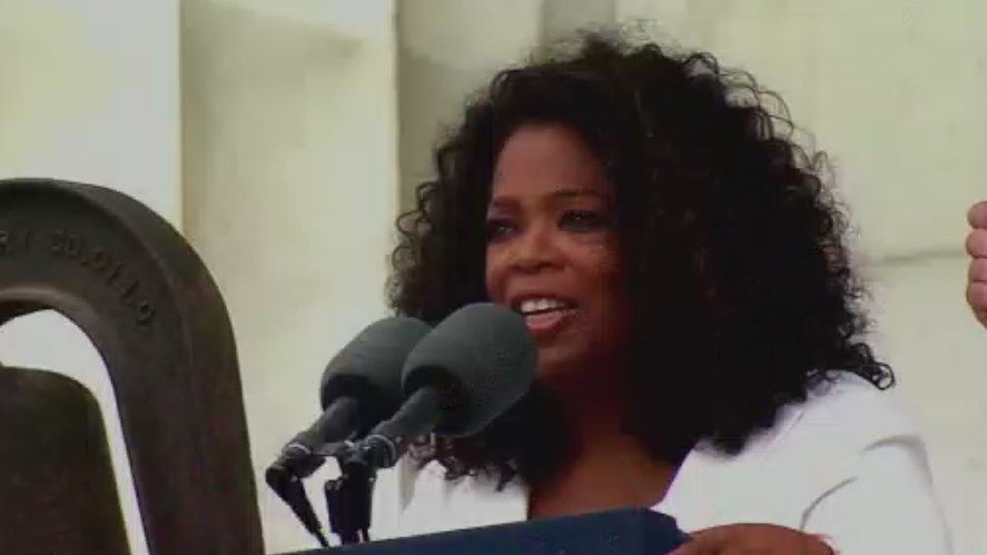 Oprah Winfrey gets emotional at Hollywood empowerment event - WSVN ...