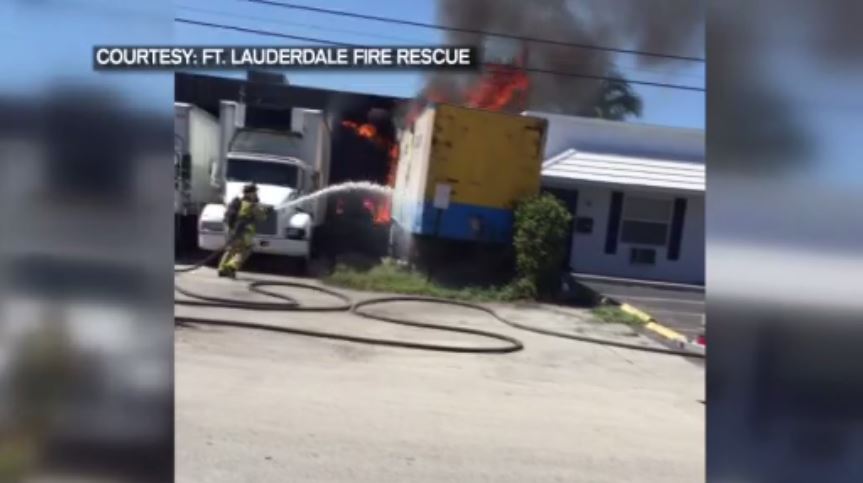Firefighters put out warehouse blaze in Fort Lauderdale - WSVN 7News ...
